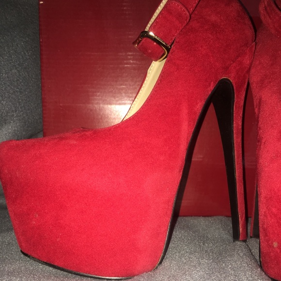 Delicacy | Shoes | Red Platform Heels | Poshmark